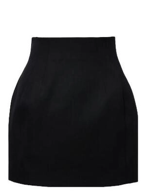 MUGLER Mugler High-Rise Wool Miniskirt