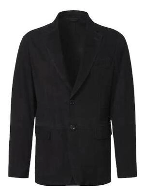 Brioni Monti Single-breasted Suede Blazer - Black