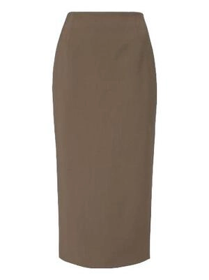 MUGLER Wool-blend Pencil Skirt - Grey