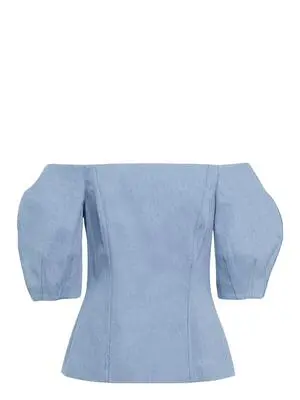 GABRIELA HEARST Gabriela Hearst Off-the-Shoulder Cotton Top