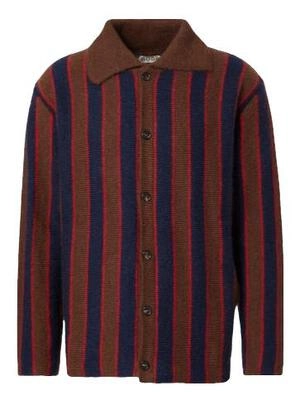BODE Striped Mohair-blend Cardigan - No