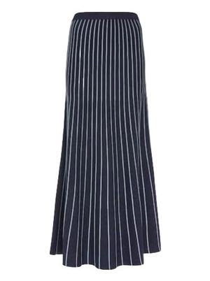 Gabriela Hearst Striped Maxi Skirt - Black