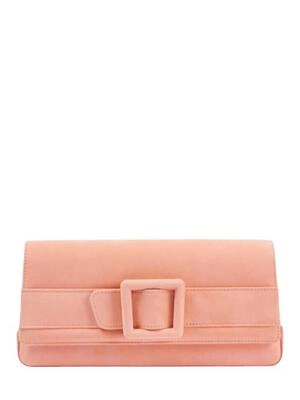 Manolo Blahnik Maygot Suede Clutch - Pink
