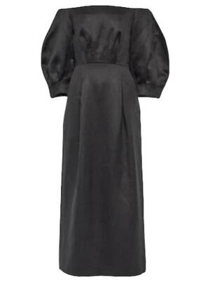 Gabriela Hearst Gabriela Hearst Majano Off-the-Shoulder Midi Dress Black