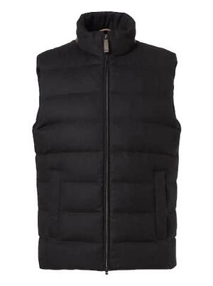 Herno Down Patchwork Vest - Black