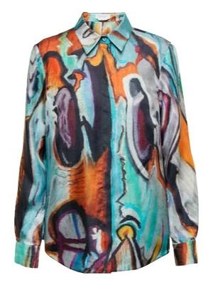 GABRIELA HEARST Gabriela Hearst Henri Silk Printed Shirt