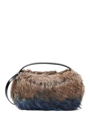 Coperni Sound Swipe Zipper Shoulder Bag - Brown
