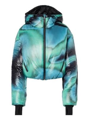 Aztech Mountain Daisy Cropped Down Ski Jacket - Blue