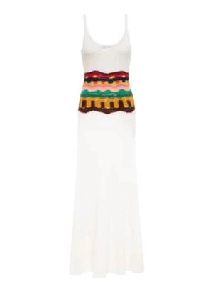 Gabriela Hearst Gabriela Hearst Sainz Ribbed Maxi Dress With Crochet Waist White