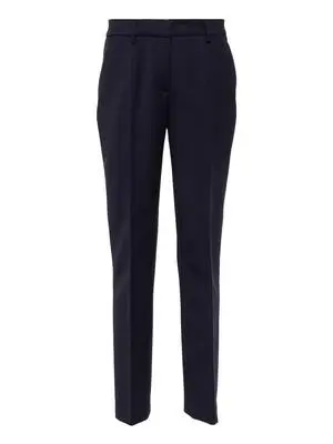 Gabriela Hearst Wool High-waisted Trousers - Blue