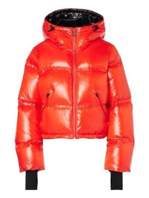 Aztech Mountain Minnie Nuke Suit Down Ski Jacket - Orange