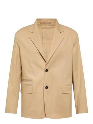 LANVIN Deconstructed Cotton-blend Blazer - Nude