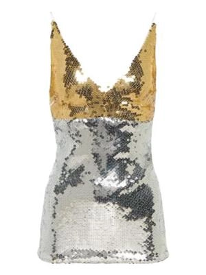 Victoria Beckham Sequin Embellished Fitted Top - Multicolor