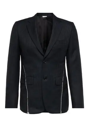 Comme Des Garçons Suit Jacket With Zipper Detail - Black