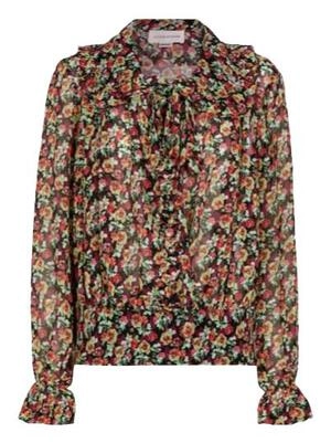 Victoria Beckham Floral Silk Blouse - Multicolor