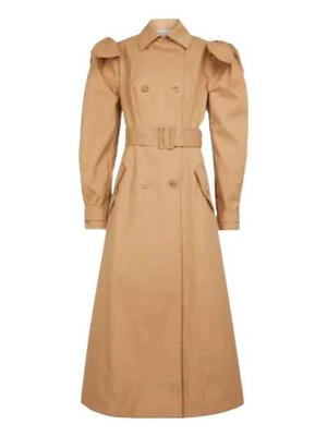 Gabriela Hearst Double-breasted Trench Coat With Detachable Belt - Nude