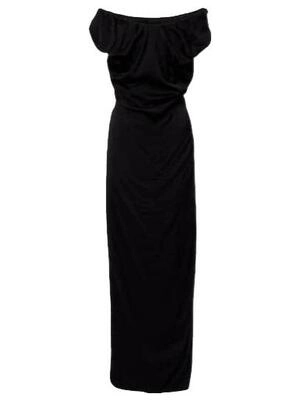 VIVIENNE WESTWOOD Off-shoulder Draped Maxi Dress - Black