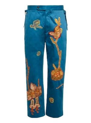 BODE Straight-leg Casual Pants - Blue