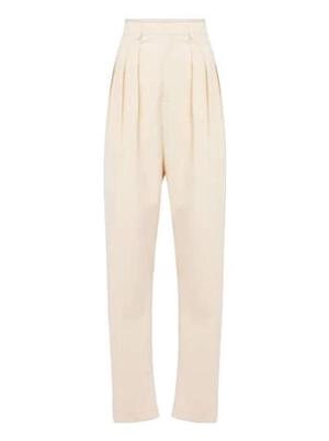 LEMAIRE Wool-blend Gabardine Tapered Pants - Beige