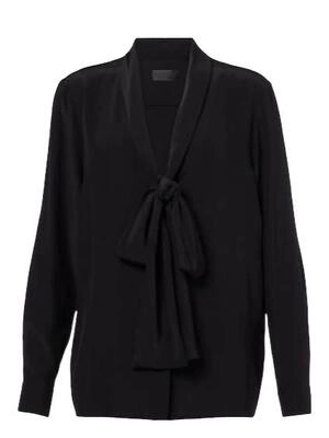 NILI LOTAN Tie Shirt - Black