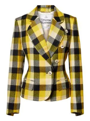 VIVIENNE WESTWOOD Georgia Checked Virgin Wool Blazer - Multicolor