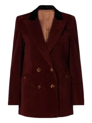 BLAZÉ MILANO Double-breasted Corduroy Blazer - Brown