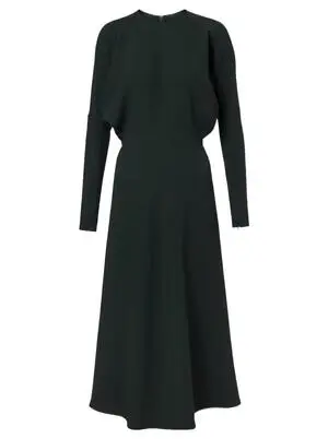 Victoria Beckham Victoria Beckham Dolman Cady Midi Dress Green