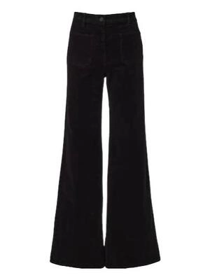 NILI LOTAN Flared Casual Pants - Black