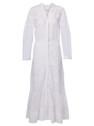 Isabel Marant Étoile Lace-trimmed Cotton Maxi Dress - White