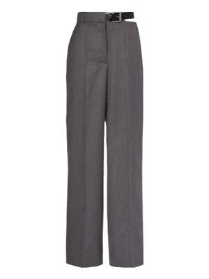 Stella McCartney Wool Flannel Straight-leg Pants - Black