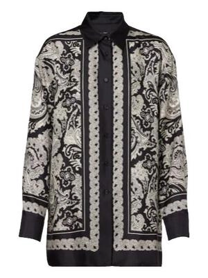 NILI LOTAN Nili Lotan Printed Silk Shirt