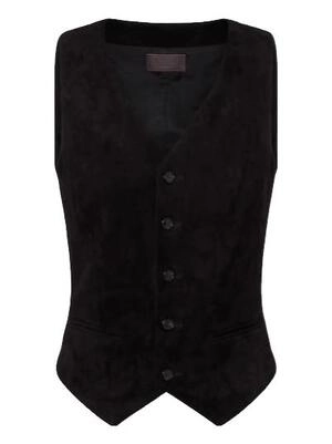 Stouls Capone Suede Vest - Black