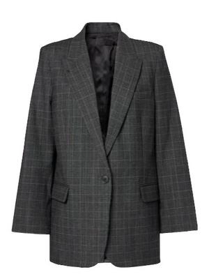NILI LOTAN Plaid Blazer - Black
