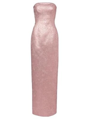 EMILIA WICKSTEAD Laelia Cloque Bustier Gown - Pink