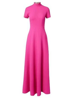 EMILIA WICKSTEAD Malinda Wool Crepe Gown - Pink