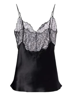 NILI LOTAN Nili Lotan Lace Trim V-Neck Camisole