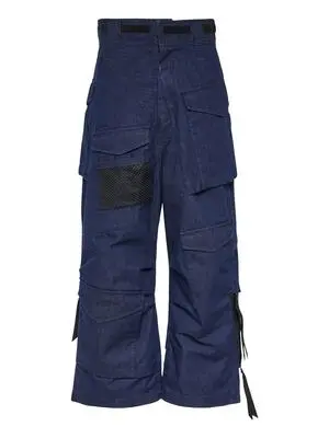 Junya Watanabe High-waisted Wide-leg Jeans - Blue