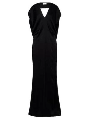 Stella McCartney Open-back Satin Maxi Dress - Black