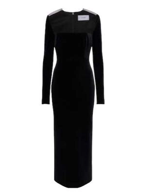 Alex Perry Velvet Minidress - Black