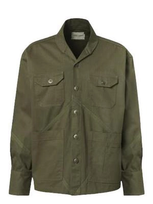 GREG LAUREN Casual Long-sleeve Cotton Jacket - Green