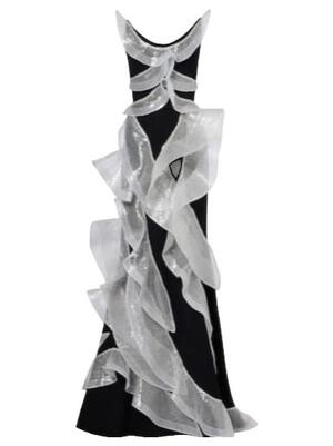 Maticevski Refraction Sequined Gown - Gray