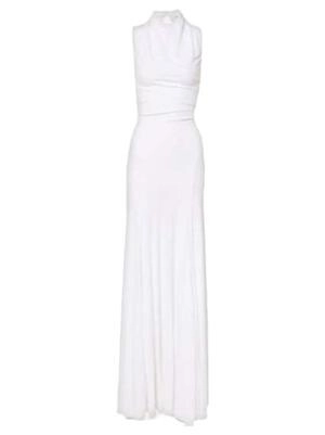 Christopher Esber Sleeveless Open Back Gown - White