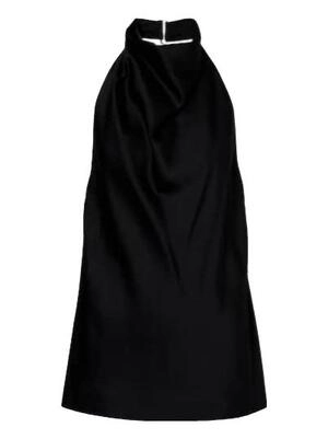 Stella McCartney Halterneck Satin Top - Black