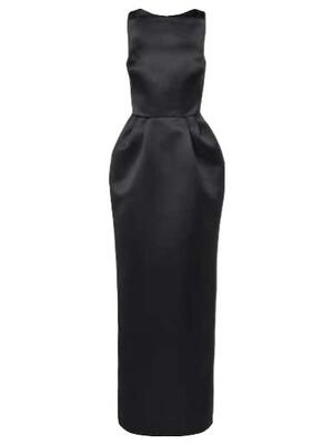 SAFIYAA LONDON Trecchi Embroidered Duchess Gown - Black