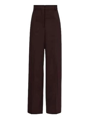 Stella McCartney High-rise Wool Wide-leg Tailored Pants - Black