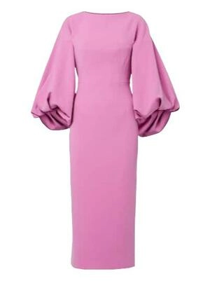 ROKSANDA Garance Balloon Sleeve Crepe Gown - Pink
