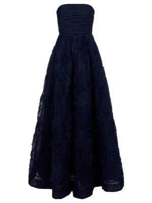 Rebecca Vallance Fernanda Strapless Organza Gown - Black
