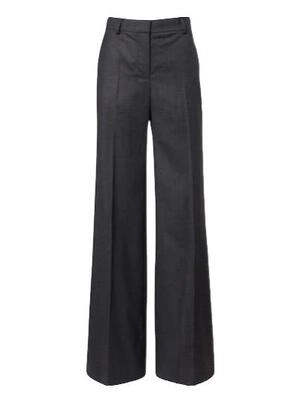 Stella McCartney Wool Flannel Wide-leg Pants - Black