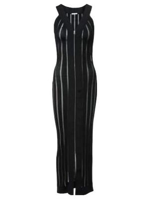 NENSI DOJAKA Ribbed-knit Maxi Dress - Black