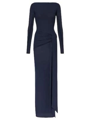 Alex Perry Gathered Gown - Black